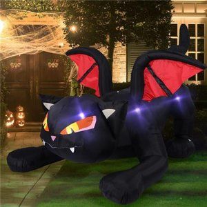 Holiday | 75ft Halloween Decorations Inflatable Outdoor Lighted Black ...
